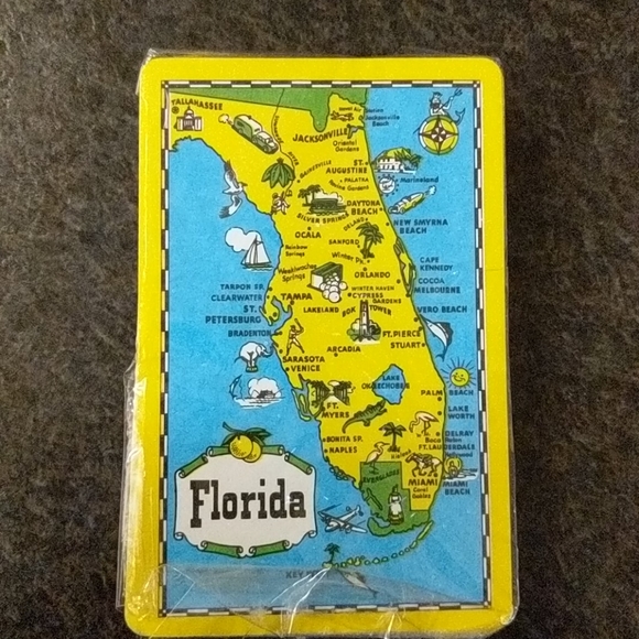 Other | Vintage Florida Playing Cards | Poshmark